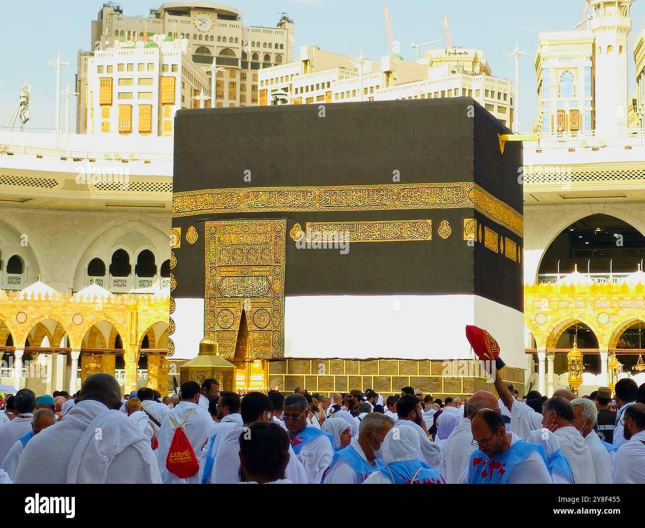 Mecca, Saudi Arabia, June 12 2024: Mataf of the Grand Mosque, which is ...