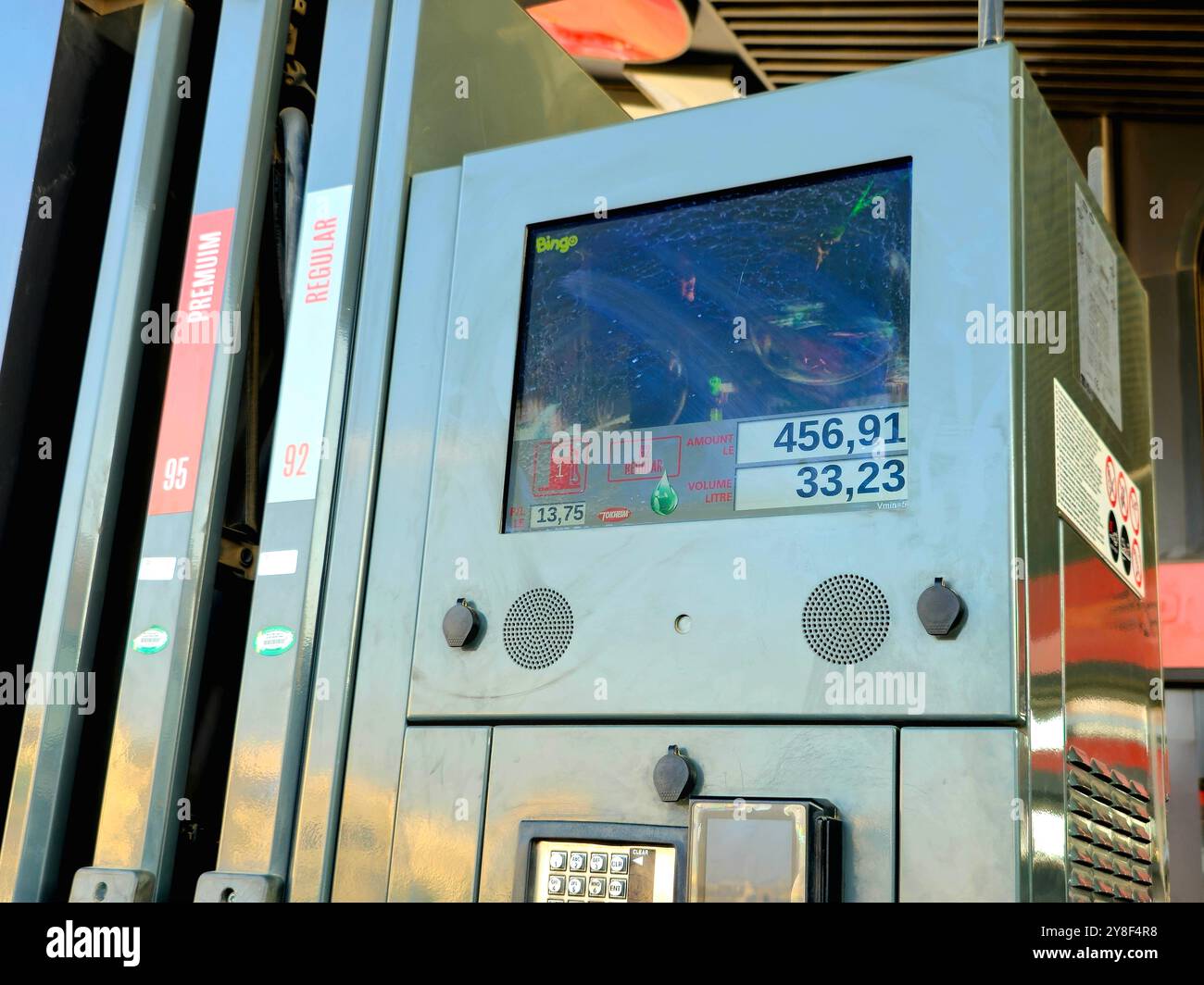Cairo, Egypt, September 30 2024: Fuel up service station with filling ...