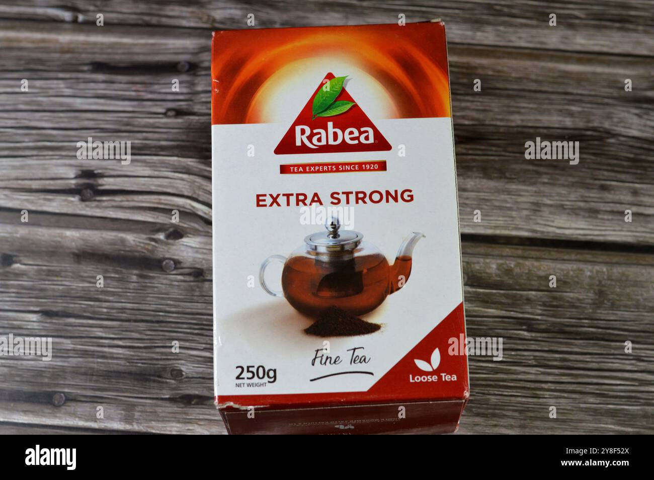 Cairo, Egypt, September 24 2024: Rabea fine loose tea extra strong ...
