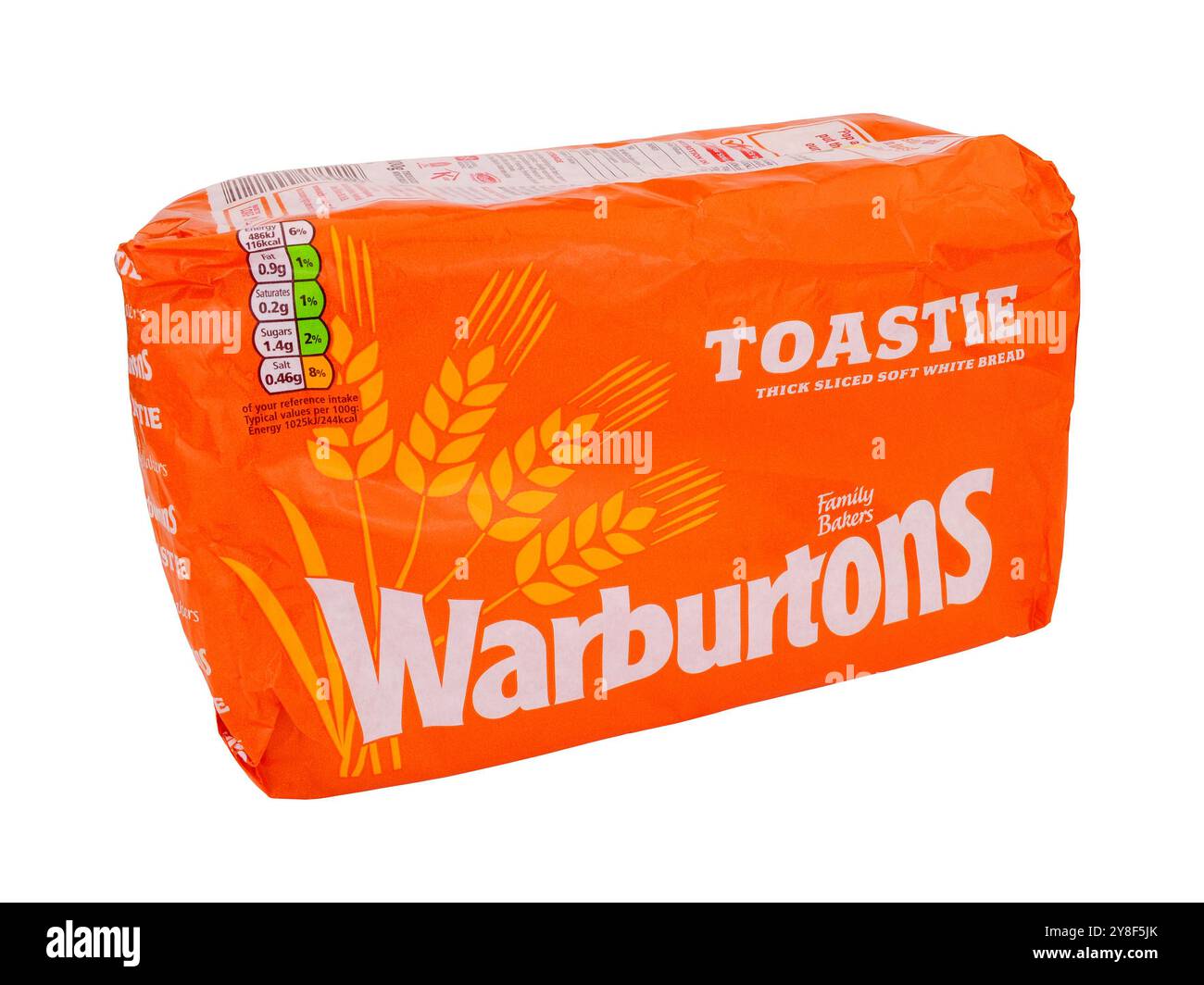 Warburtons toastie 800g thick sliced soft white bread loaf wrapped in ...