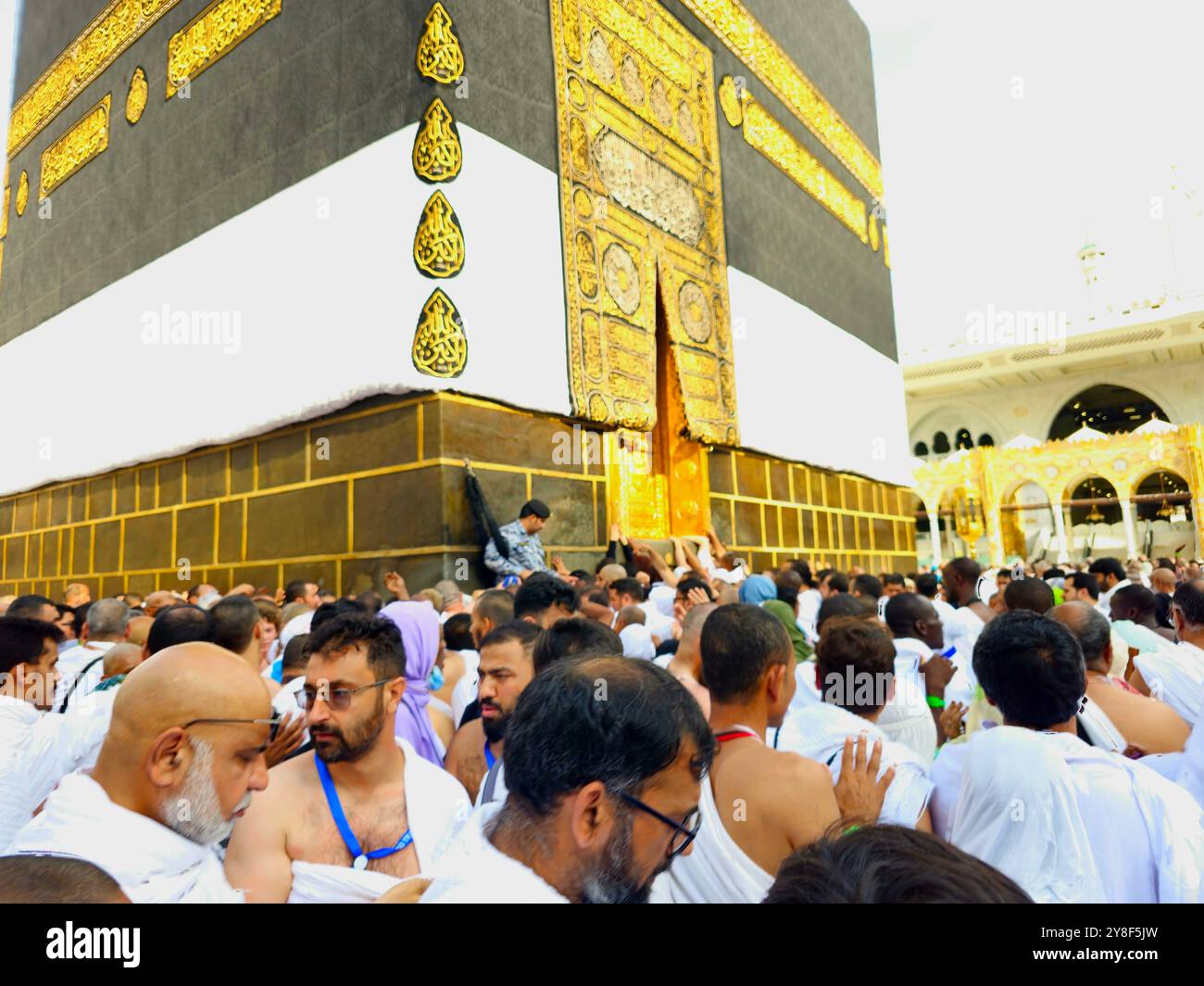 Mecca, Saudi Arabia, June 12 2024: Mataf of the Grand Mosque, which is ...