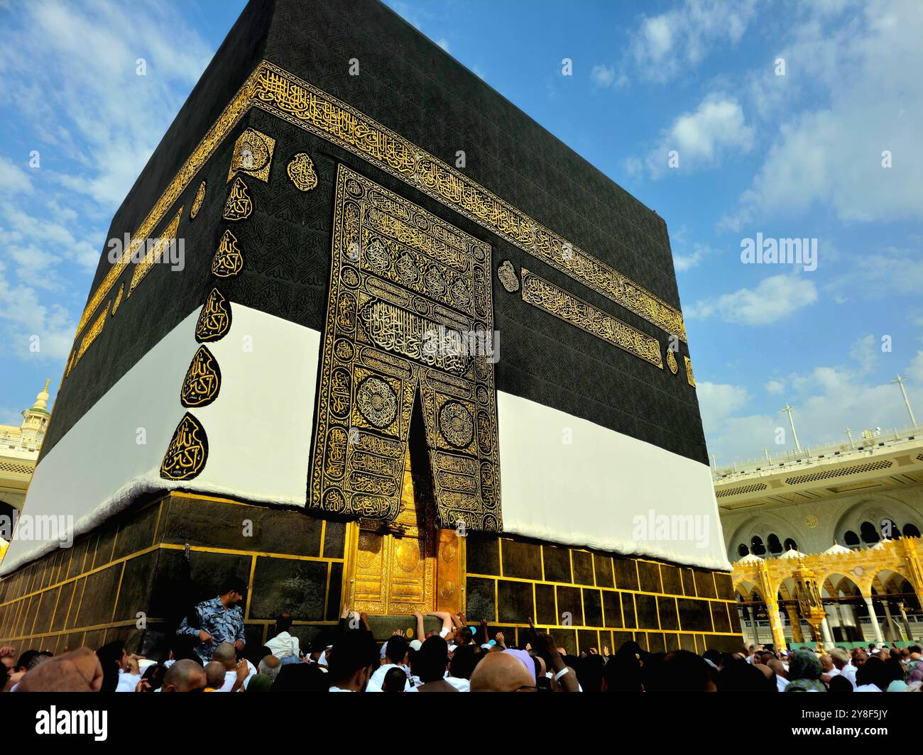 Mecca, Saudi Arabia, June 12 2024: Al Kaaba in Ihram clothing, The ...
