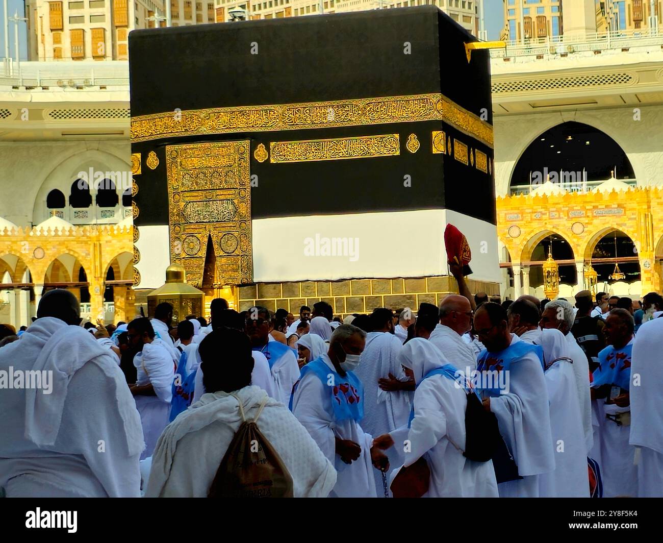 Mecca, Saudi Arabia, June 12 2024: Mataf of the Grand Mosque, which is ...