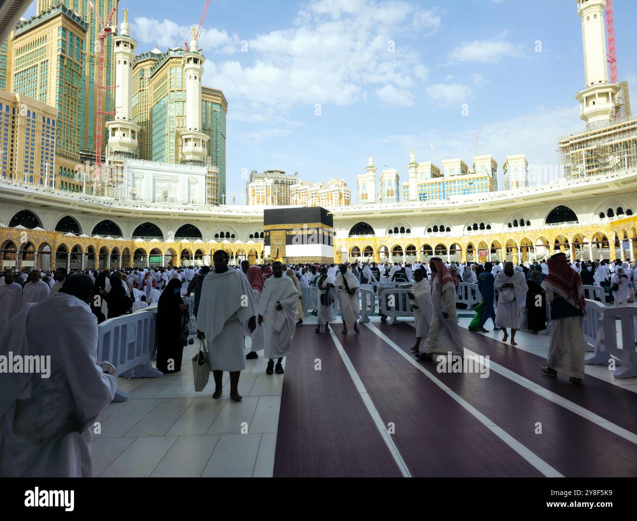 Mecca, Saudi Arabia, June 12 2024: Mataf of the Grand Mosque, which is ...