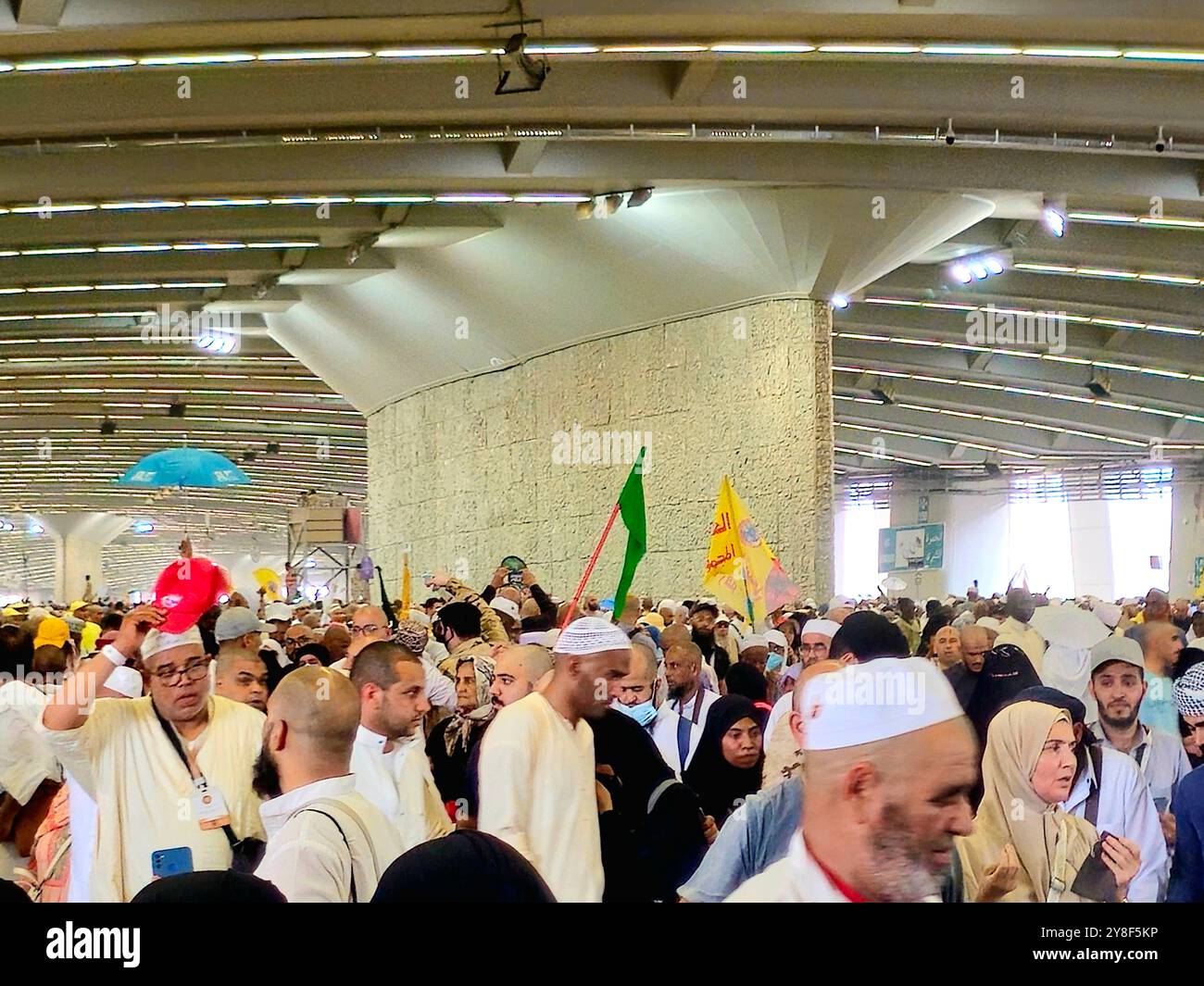 Mina, Saudi Arabia, June 17 2024: Mina, Muna, or the city of tents, the ...