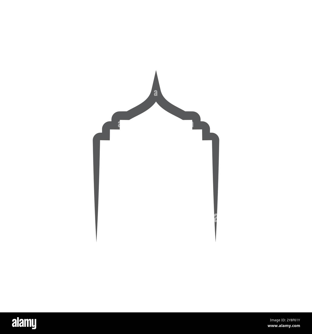 Mosque window vector icon design template Stock Vector Image & Art - Alamy