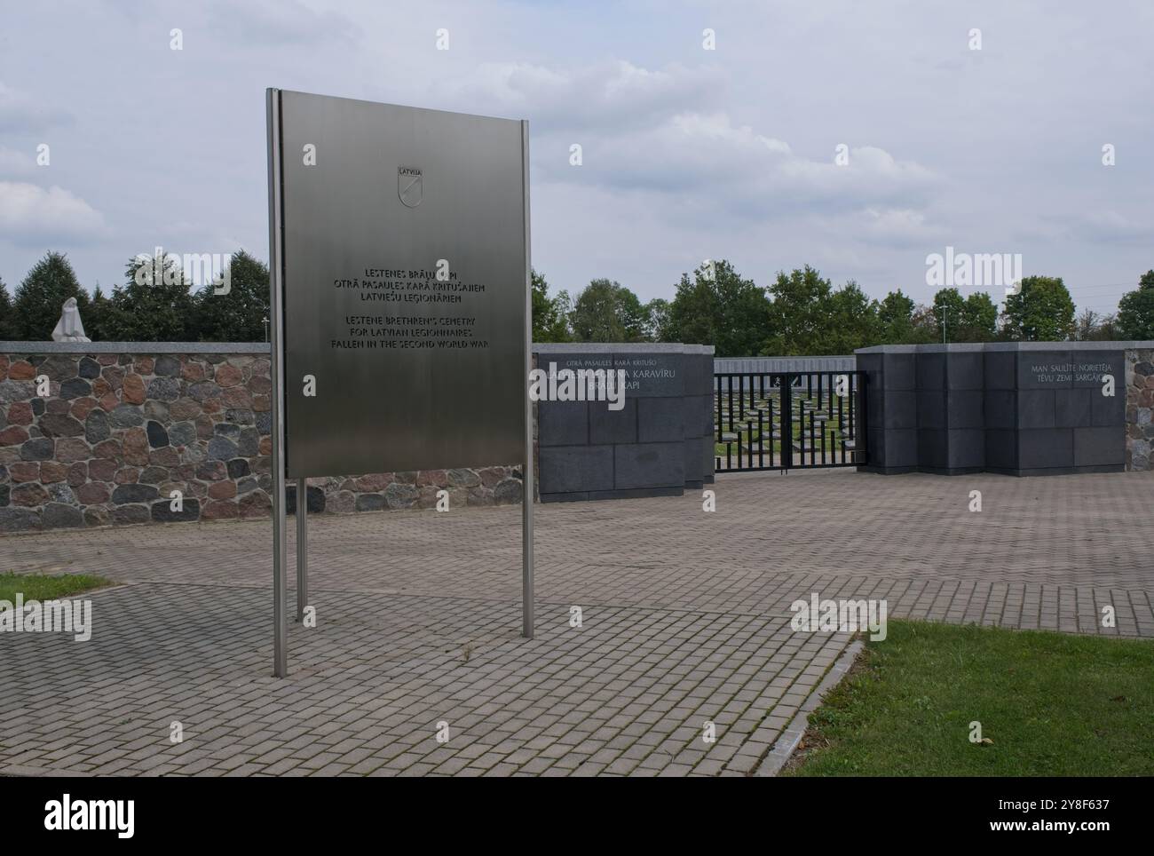 Lestene, Lithuania - Sep 12, 2024: Lestene Latvian War Cemetery ...