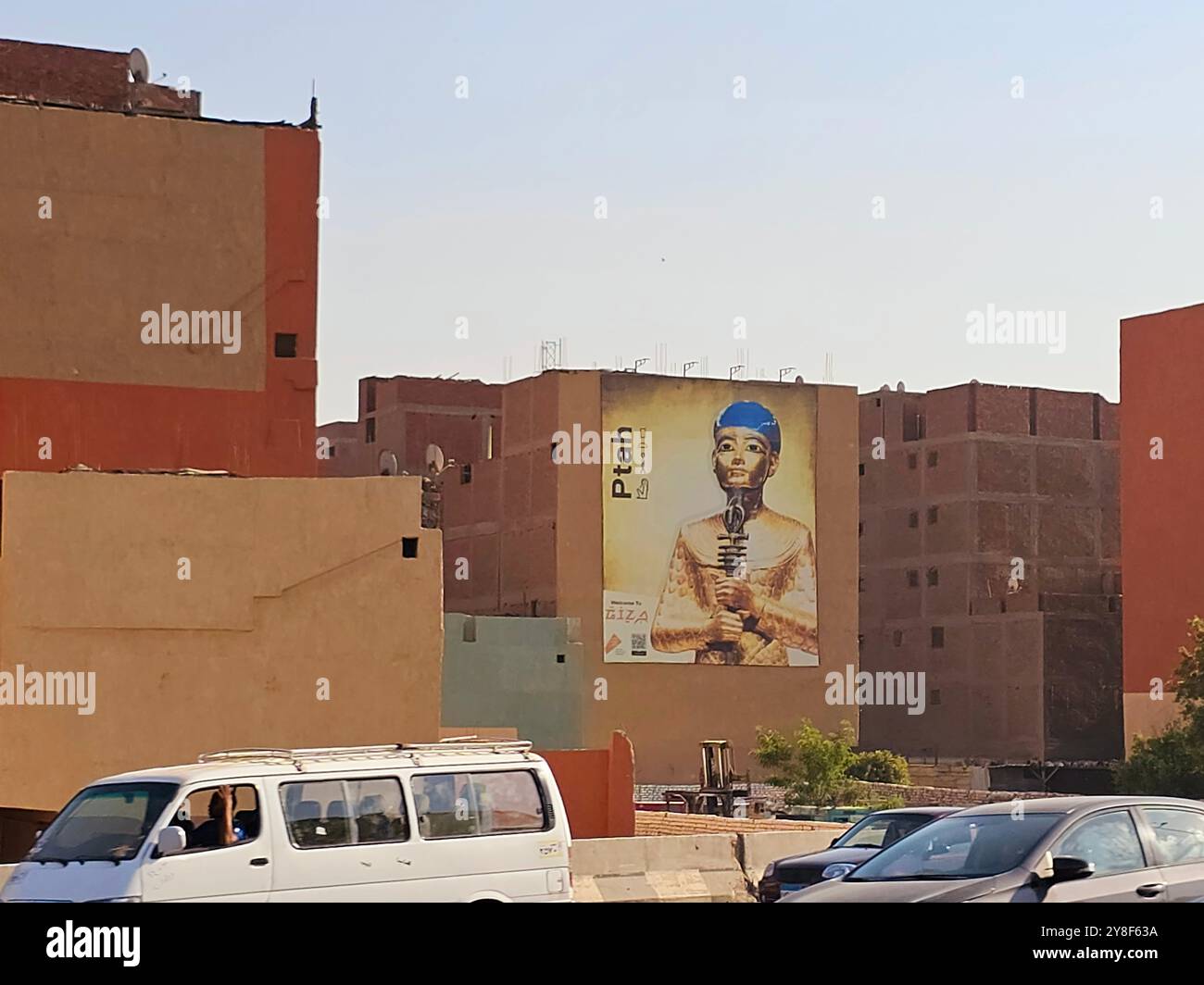Giza, Egypt, September 27 2024: External visual improvements of ...