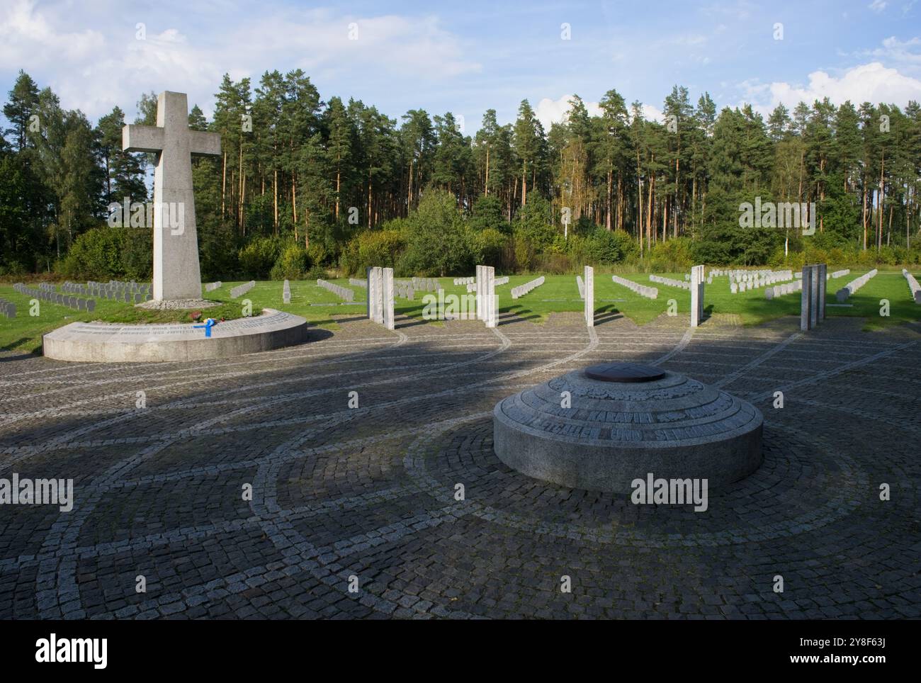 Riga, Lithuania - Sep 12, 2024: Riga Beberbeki German War Cemetery ...