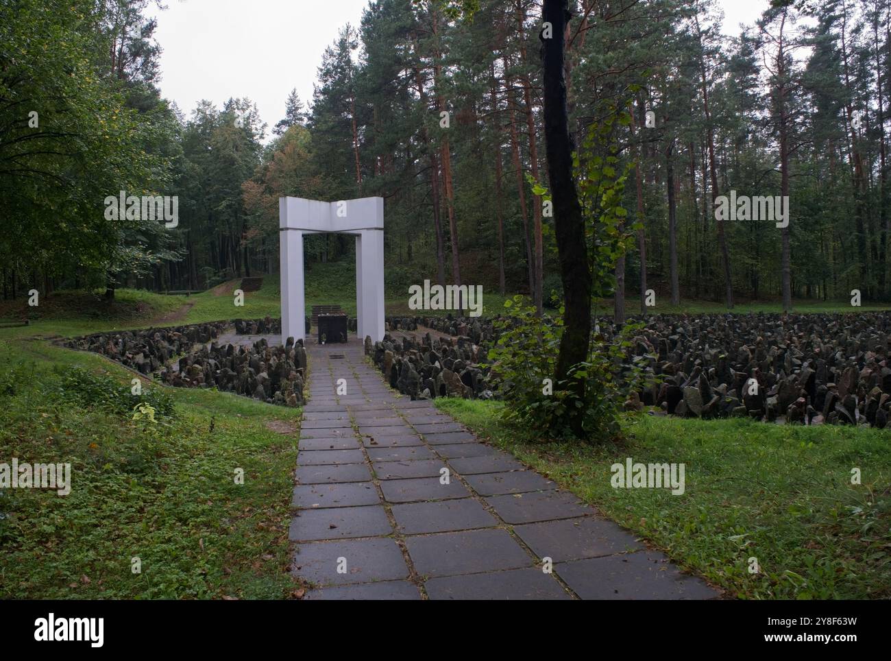 Bikernieki forest holocaust memorial hi-res stock photography and ...