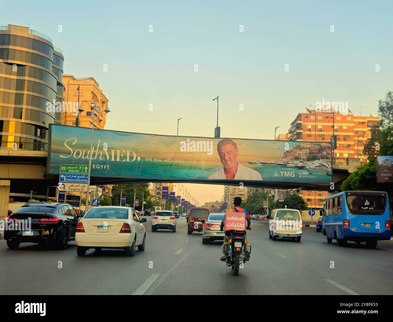 Cairo, Egypt, September 28 2024: advertising campaign Talaat Moustafa ...