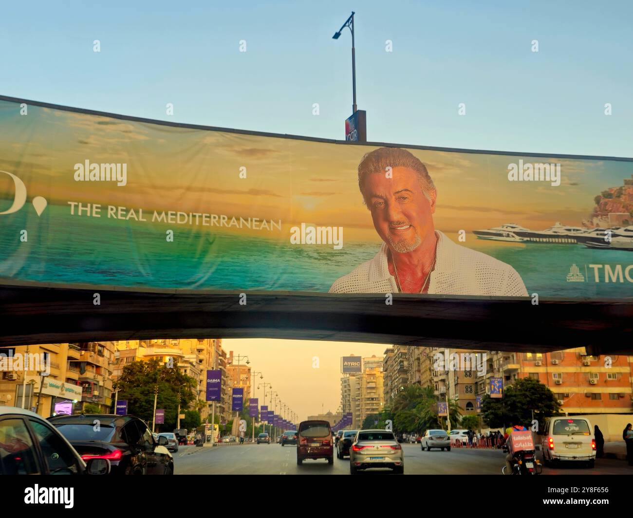 Cairo, Egypt, September 28 2024: advertising campaign Talaat Moustafa Group’s (TMG) SouthMED ...