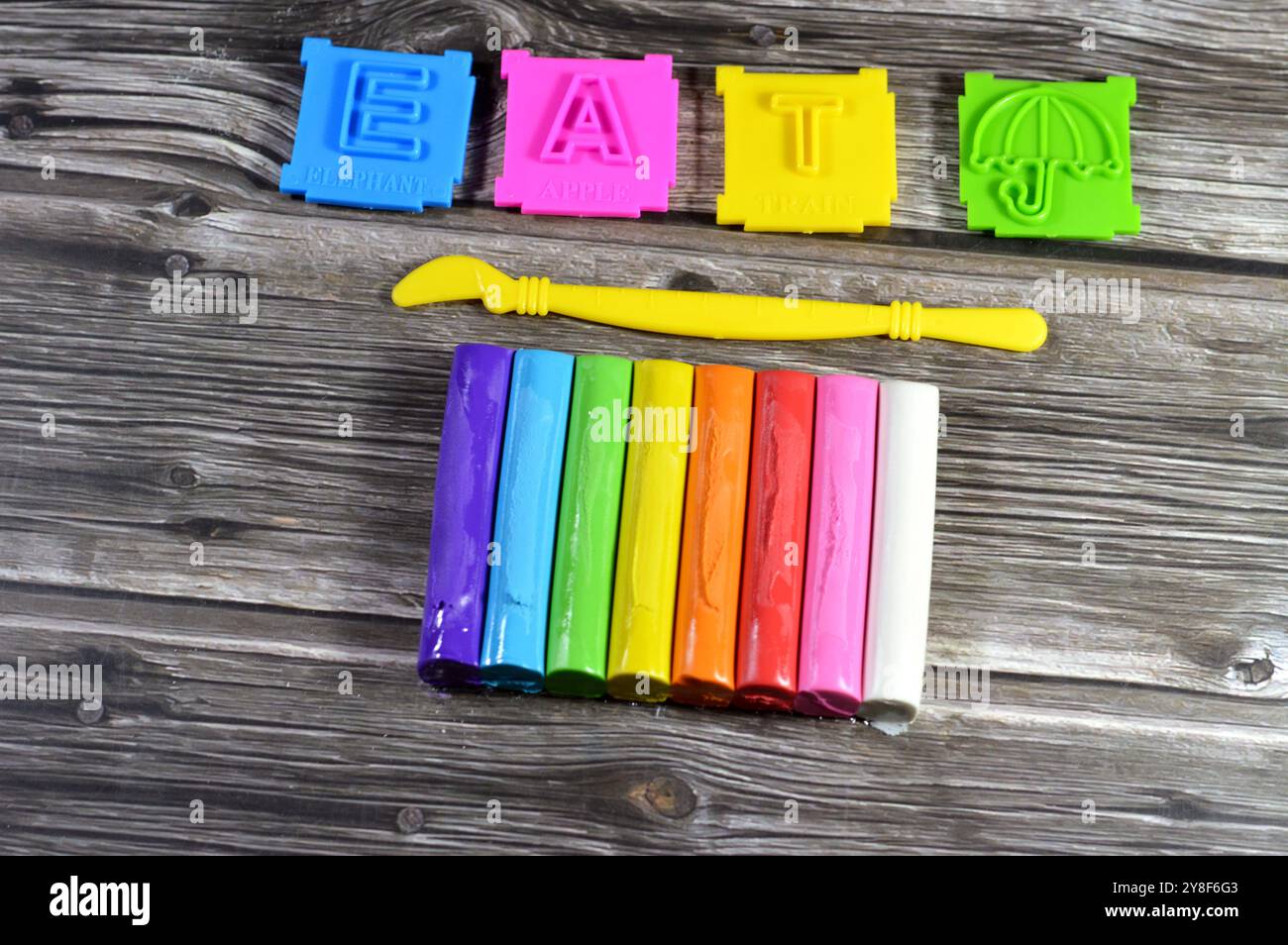 dry air clay modeling fun pieces for children, creative art colorful ...