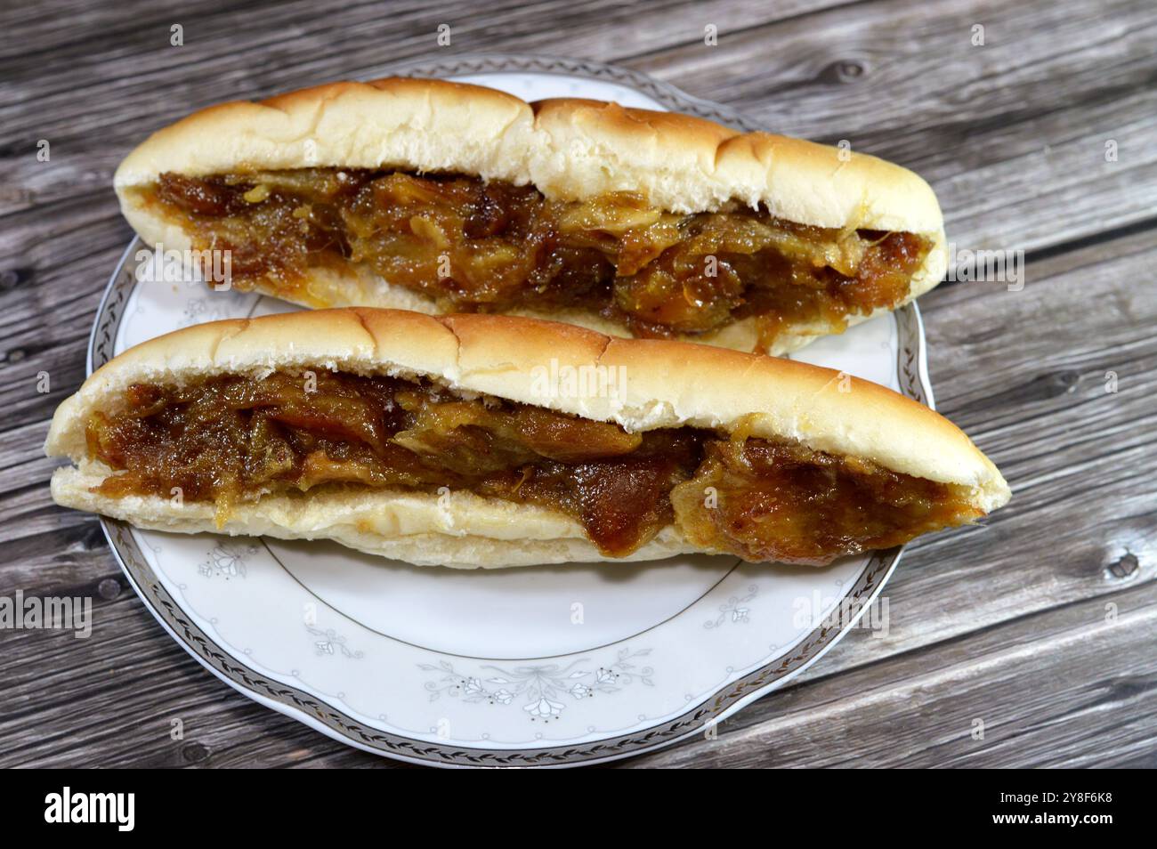 Pressed amhaat dates with ghee in a French bun, Egyptian amhaat dates ...