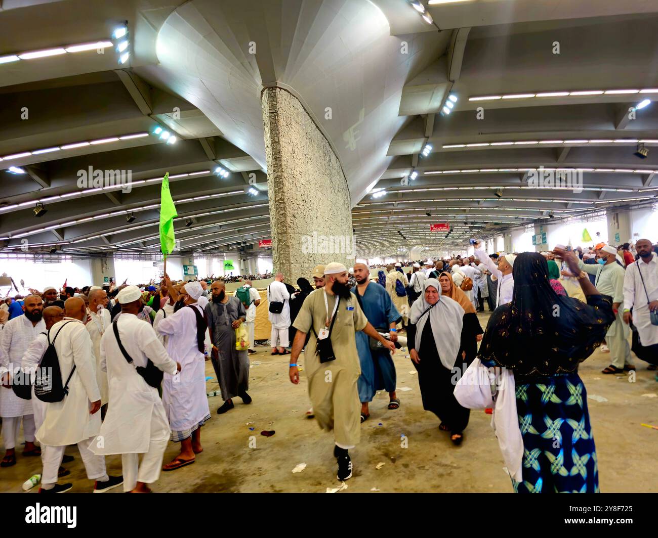 Mina, Saudi Arabia, June 17 2024: Mina, Muna, or the city of tents, the ...
