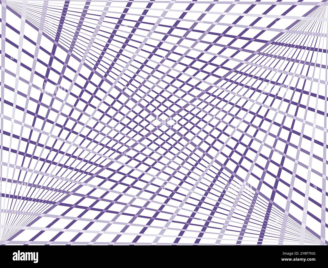 Abstract illustration purple lines in intersecting pattern against ...