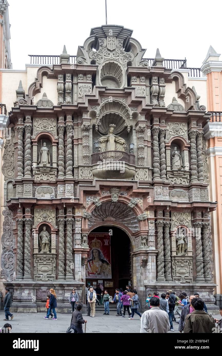 Detail of the Basilica and Priory of Nuestra Señora de la Merced, a ...