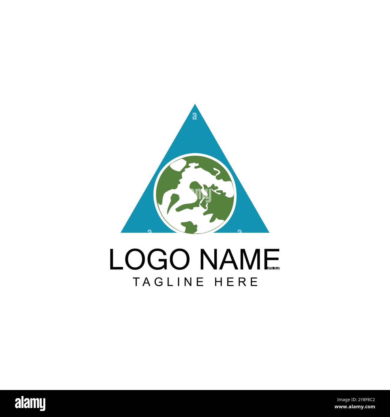Futuristic Triangle Chain logo design inspiration Stock Vector Image ...