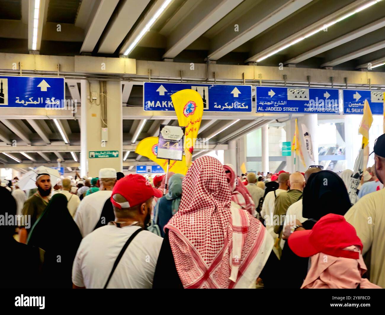 Mina, Saudi Arabia, June 17 2024: Mina, Muna, or the city of tents, the ...