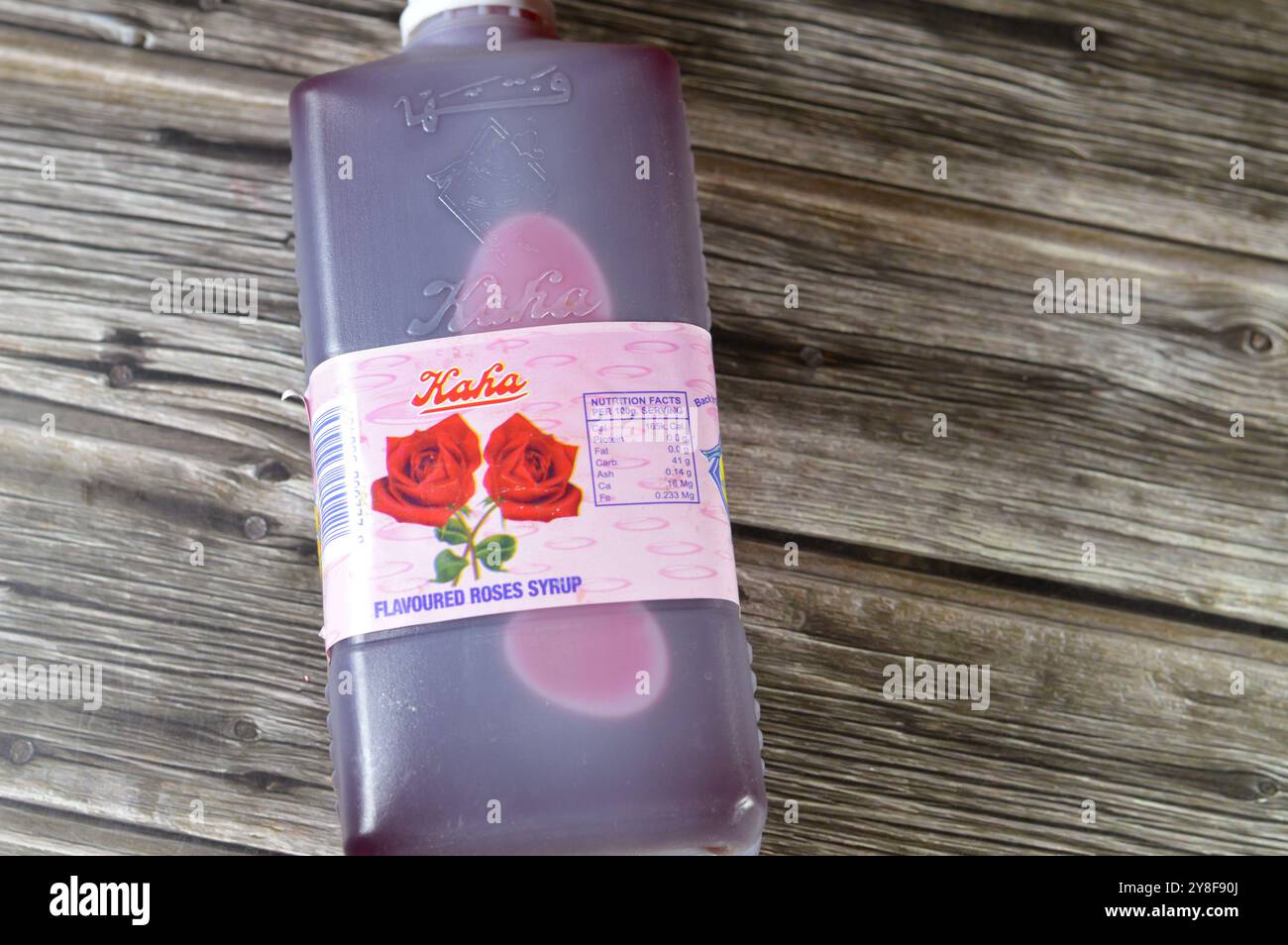 Cairo, Egypt, September 24 2024: Kaha flavoured roses syrup, Flavored ...