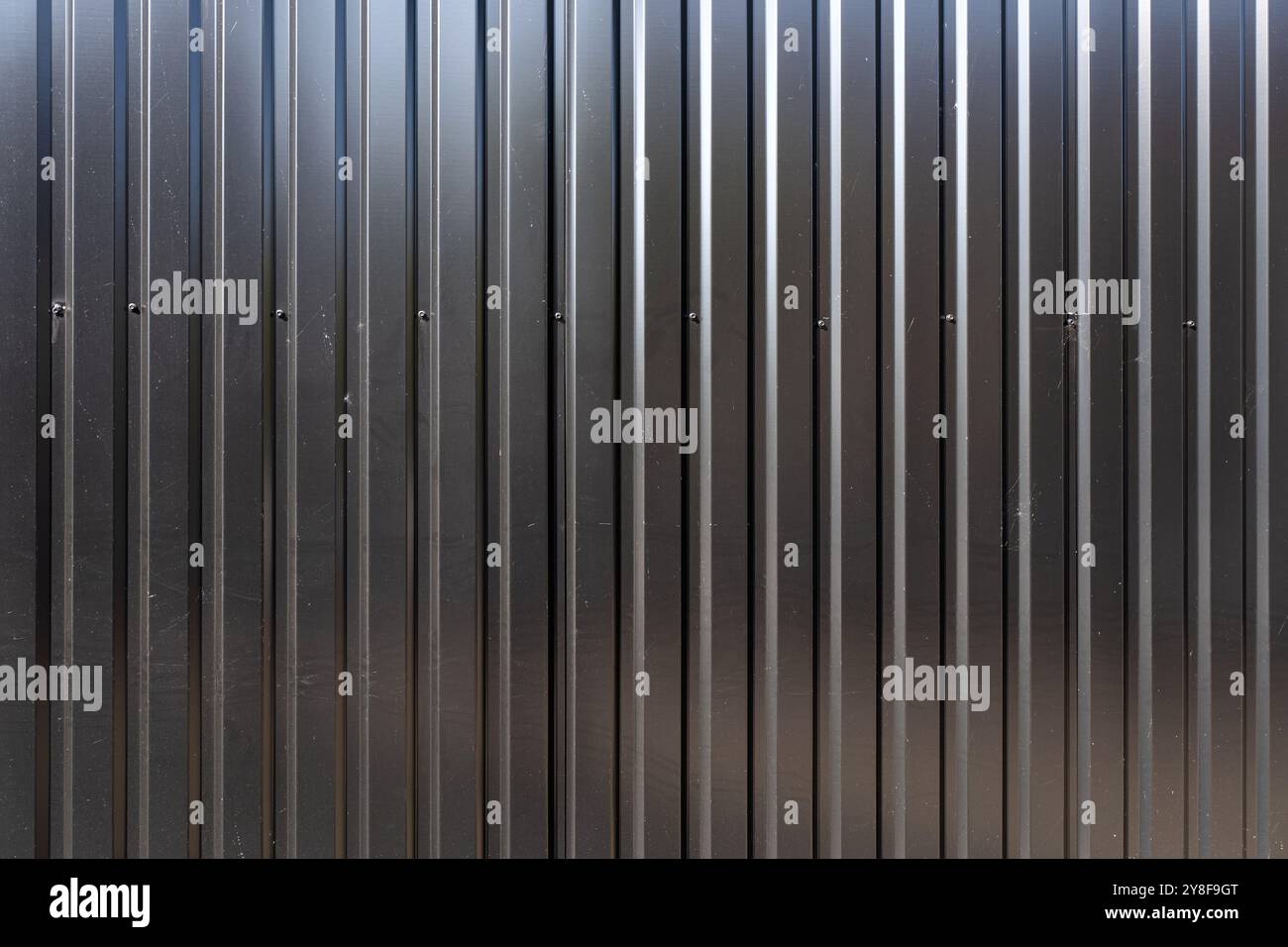 trapezoidal sheet metal wall for background use Stock Photo - Alamy