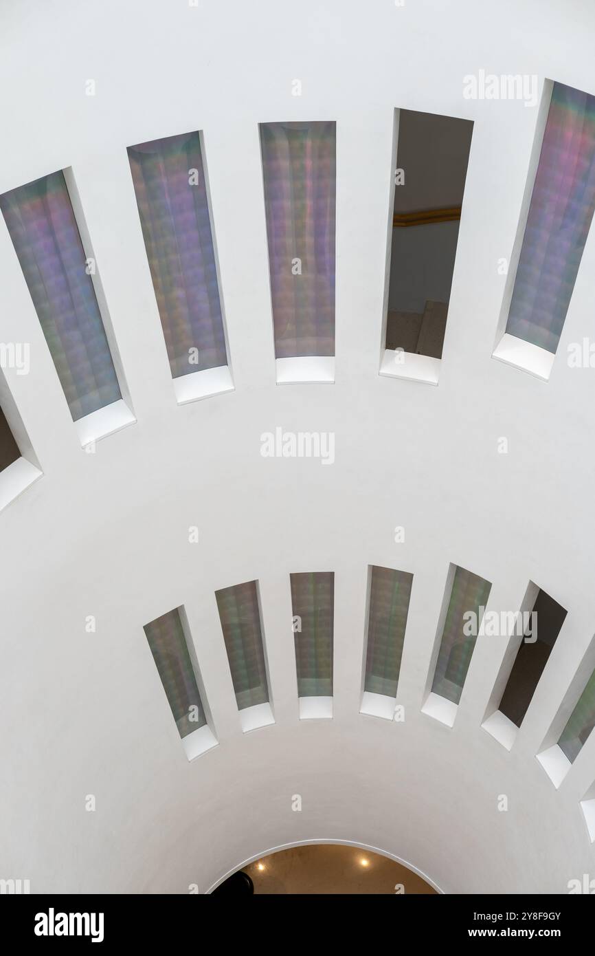 Seoul, South Korea - 3 September 2023: Rotunda, a circular hall with round ceiling void space in ...