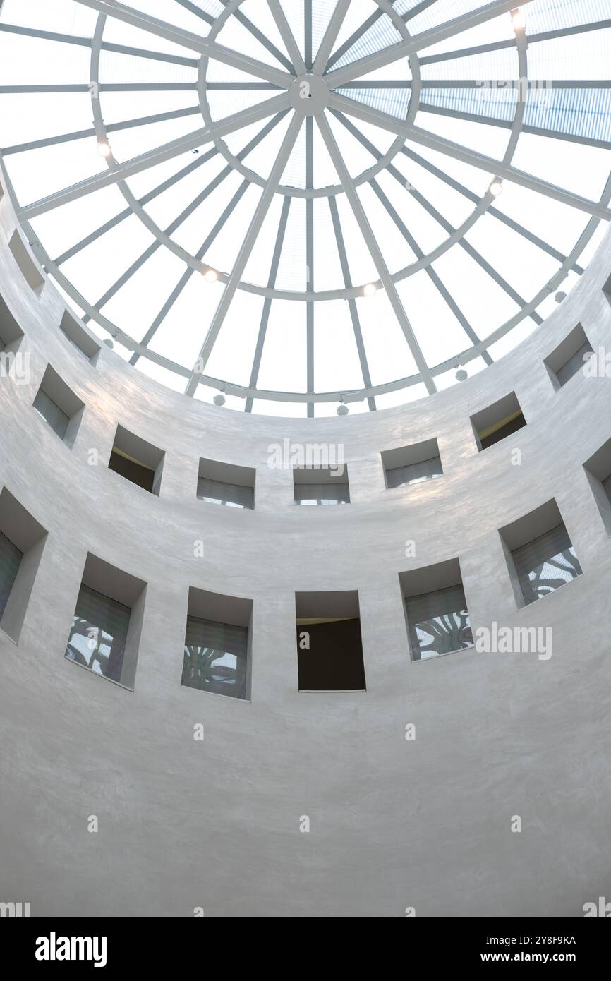 Seoul, South Korea - 3 September 2023: Rotunda, a circular hall with round ceiling void space in ...