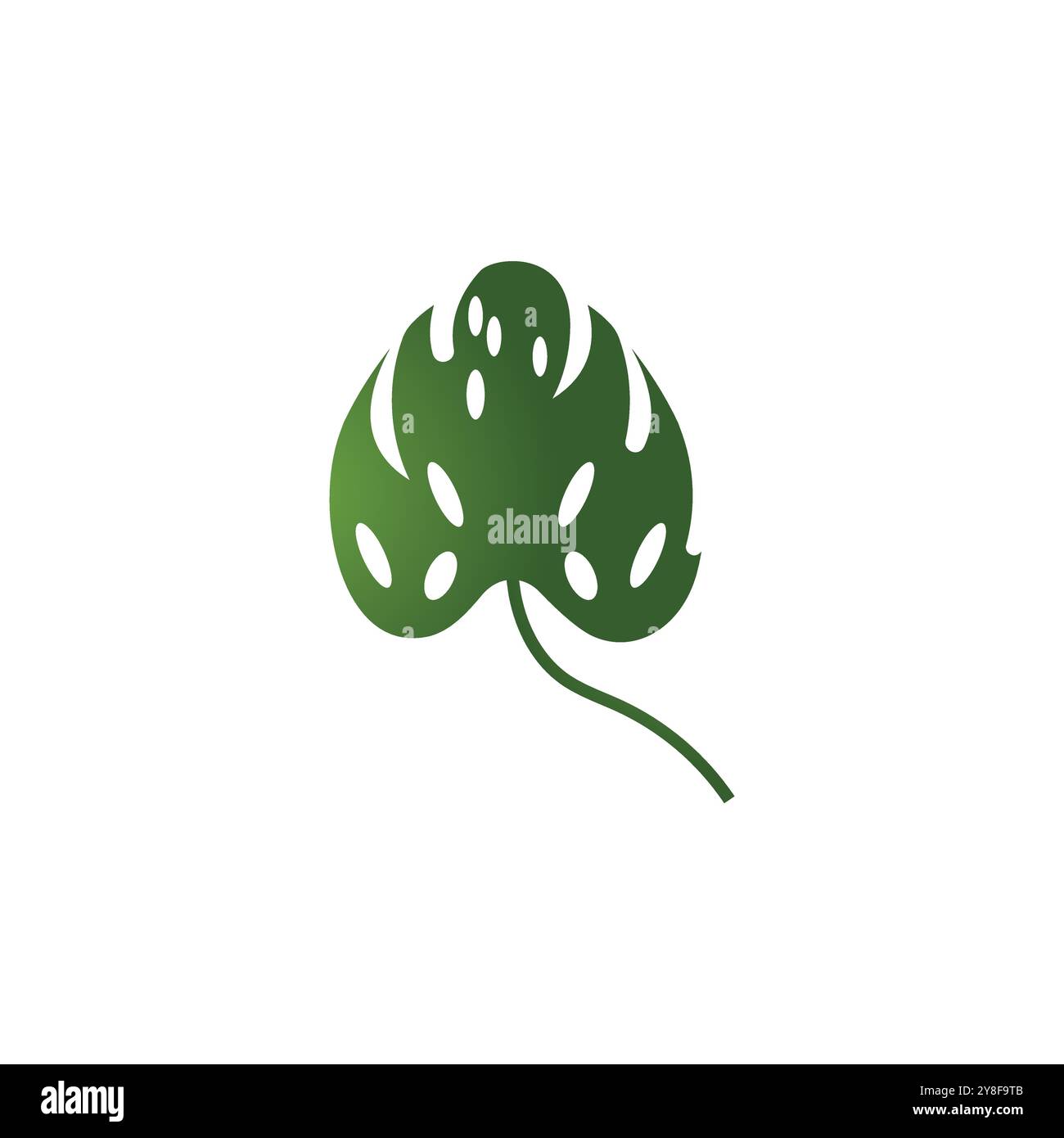 Monstera leaf logo vector design Stock Vector Image & Art - Alamy