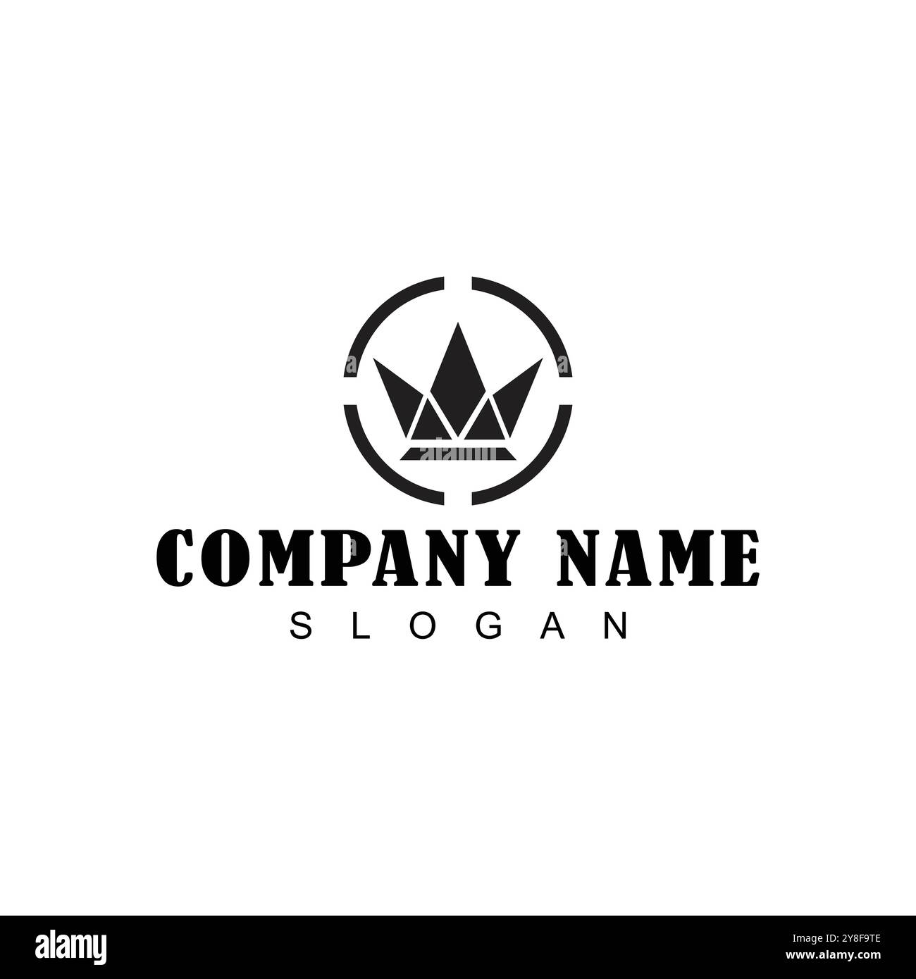 Royal King Queen Crown Elegant Luxury logo design Stock Vector Image ...