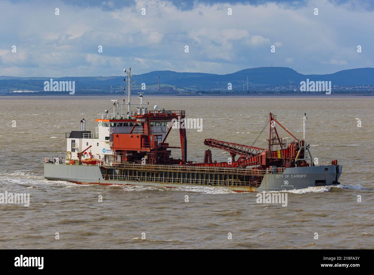 Hopper dredger City Of Cardiff heading for Avonmouth to underload her ...