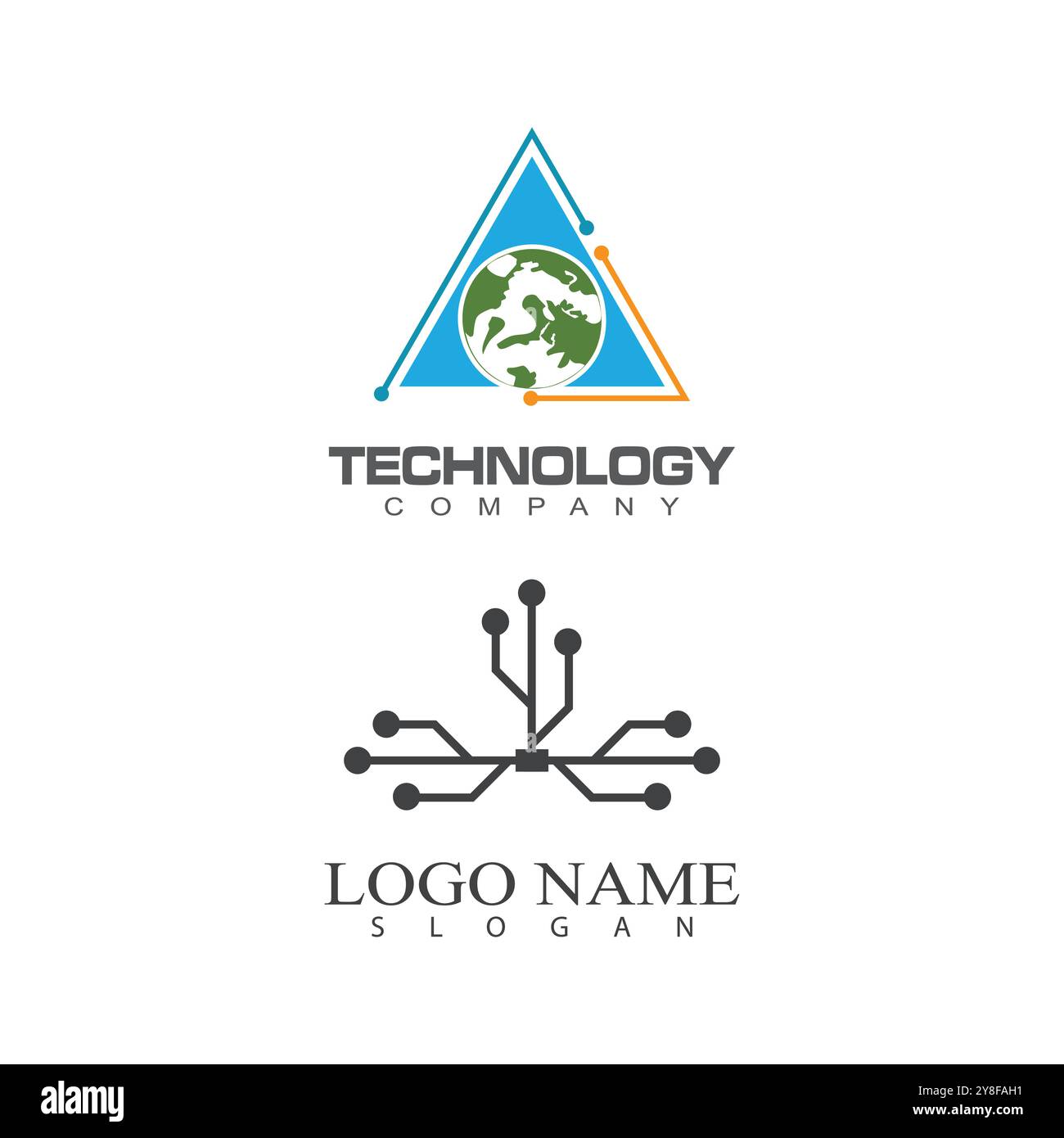 Technology logo template vector illustration Stock Vector Image & Art ...
