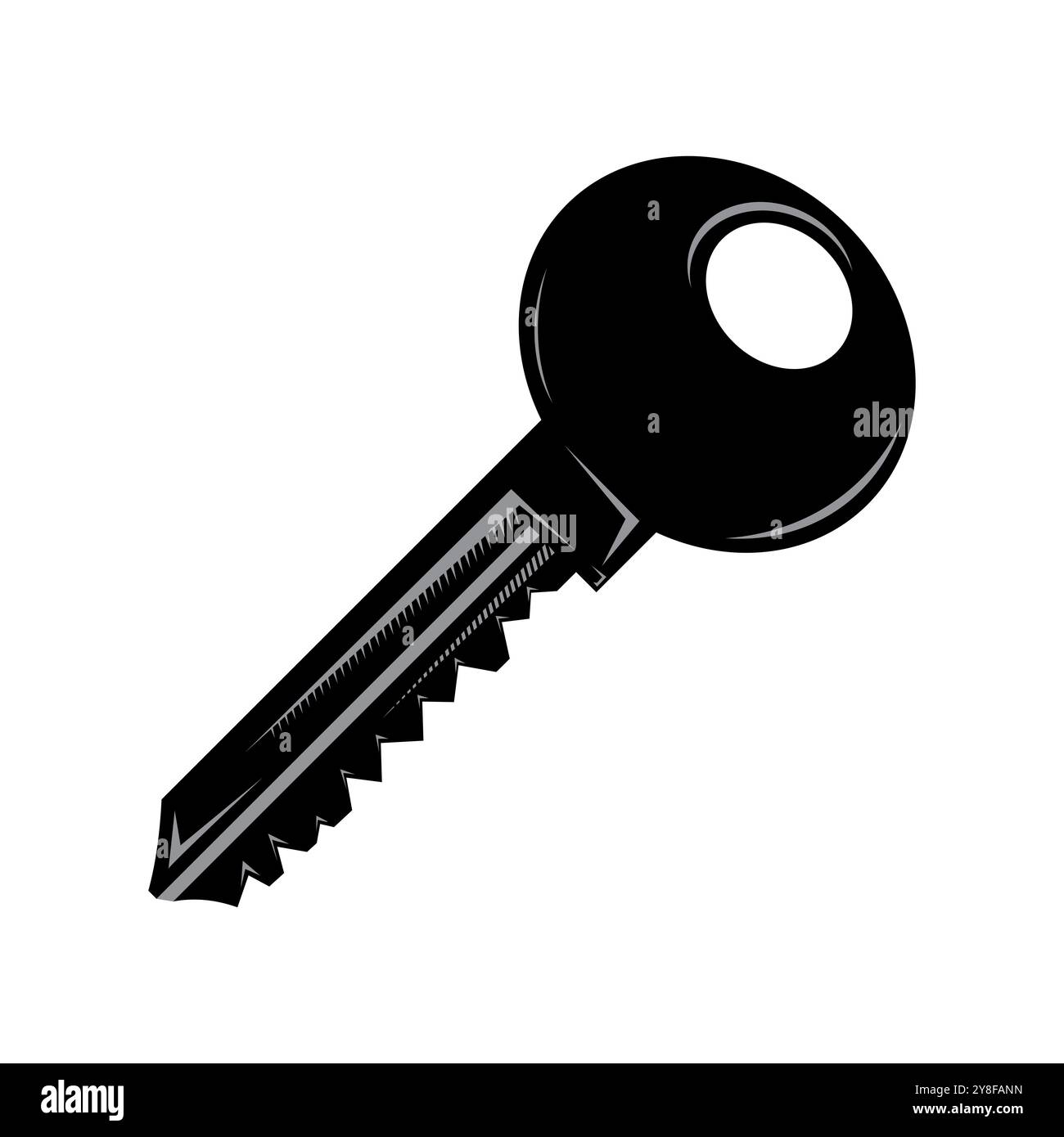 key icon isolated on white background. Key icon. Lock or unlock sign ...