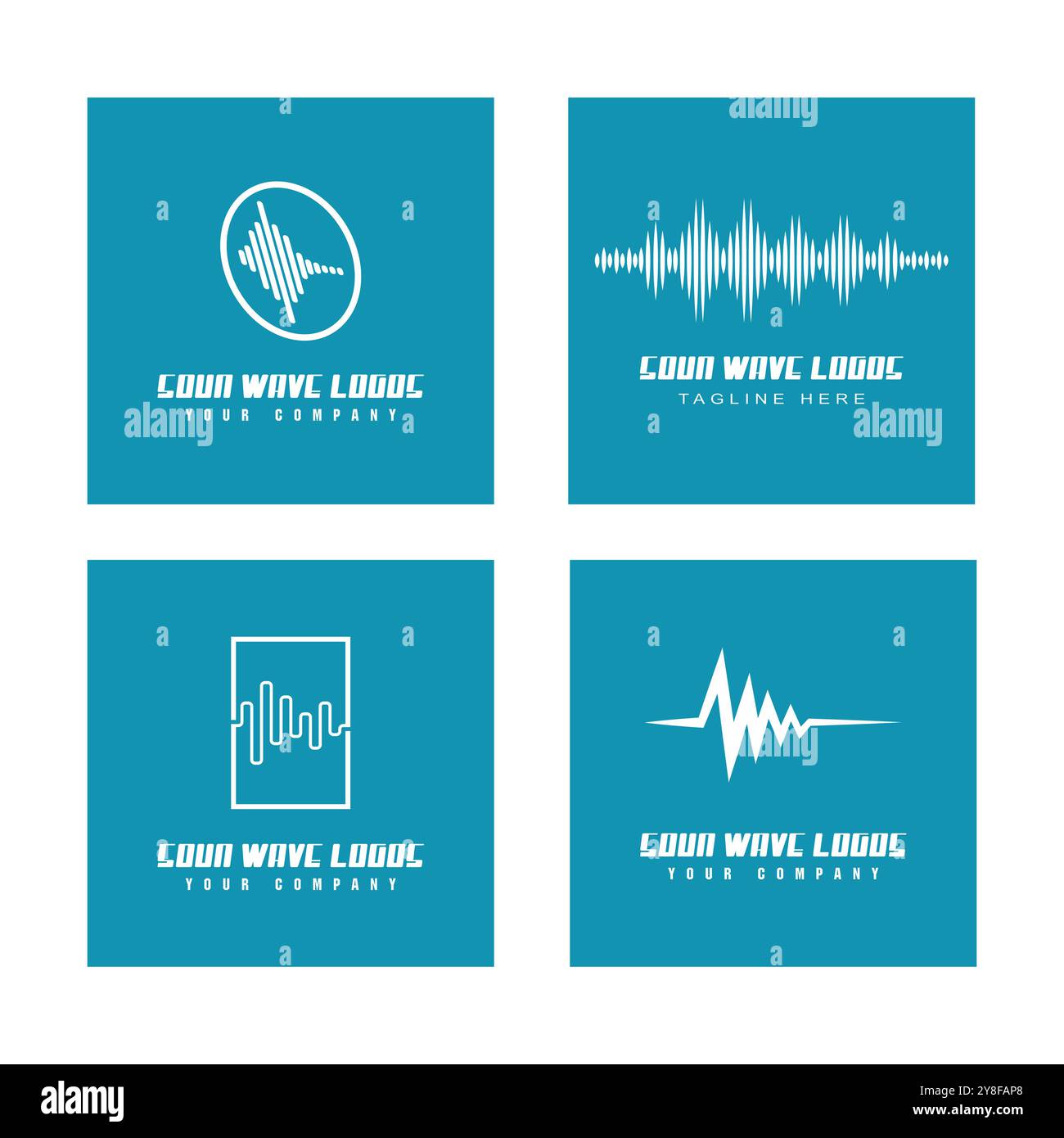 Sound waves vector illustration design template Stock Vector Image ...