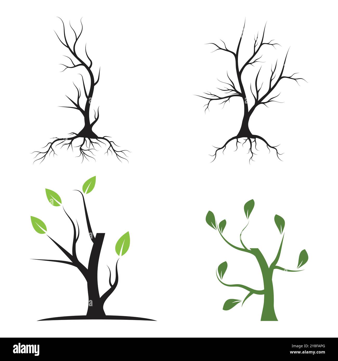 branch tree vector illustration summer clipart autumn clipart nature ...