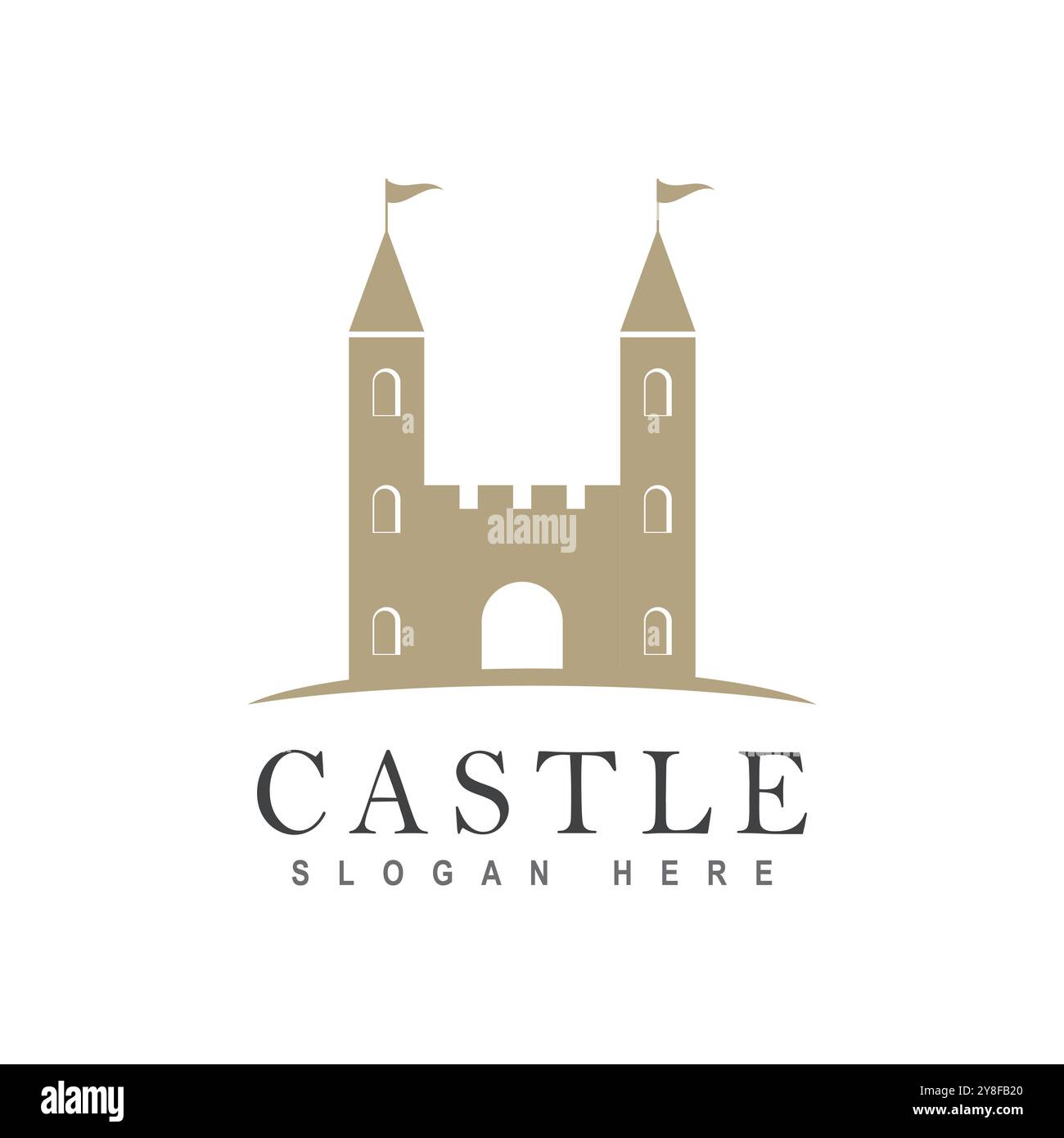 Castle ilustration logo vector template Stock Vector Image & Art - Alamy