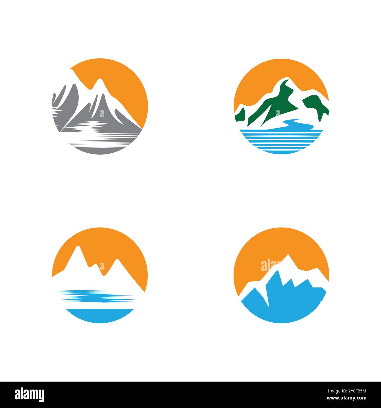 Simple mountain background hi-res stock photography and images - Alamy