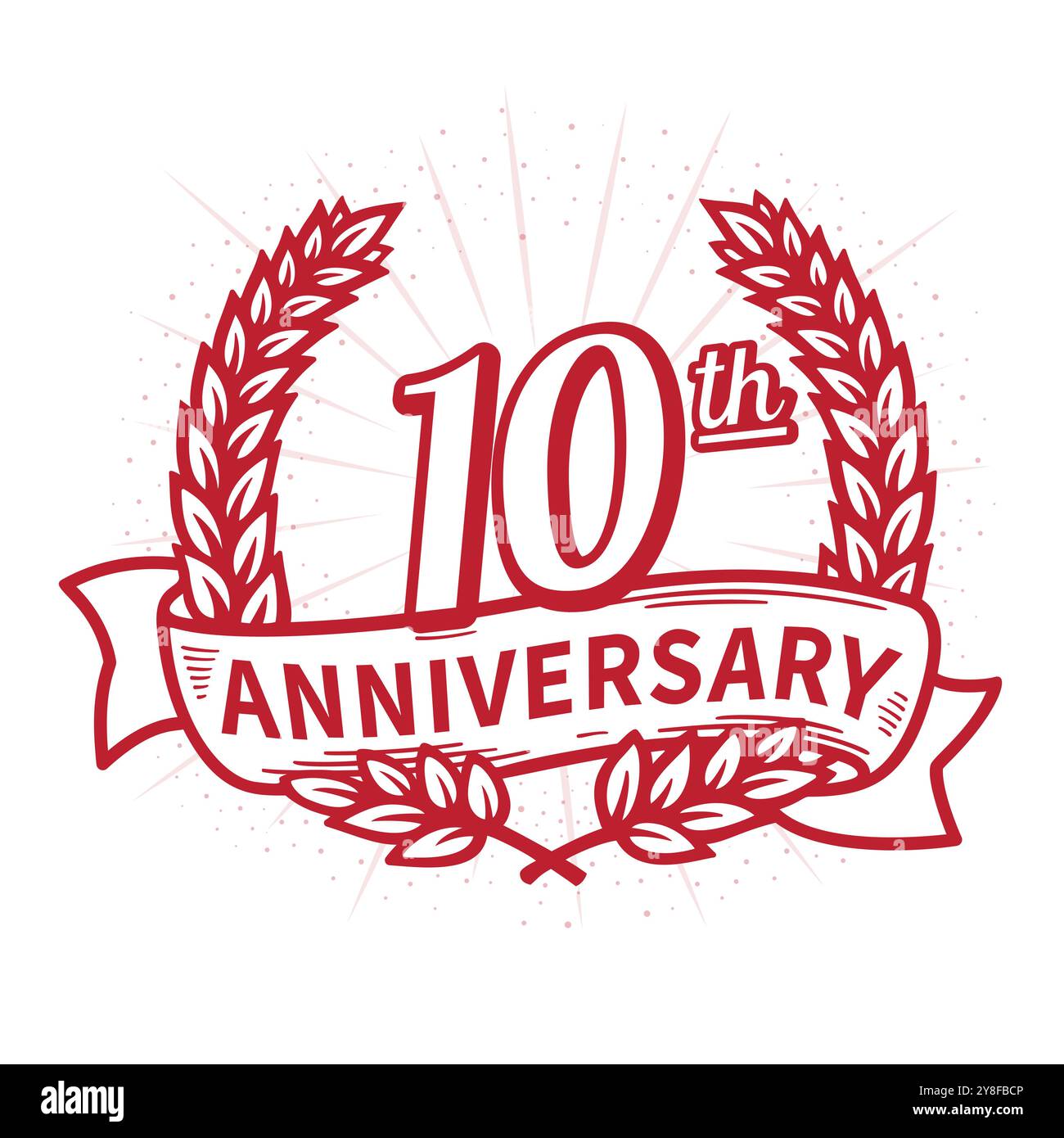 10 years anniversary celebration logotype. 10th anniversary logo ...