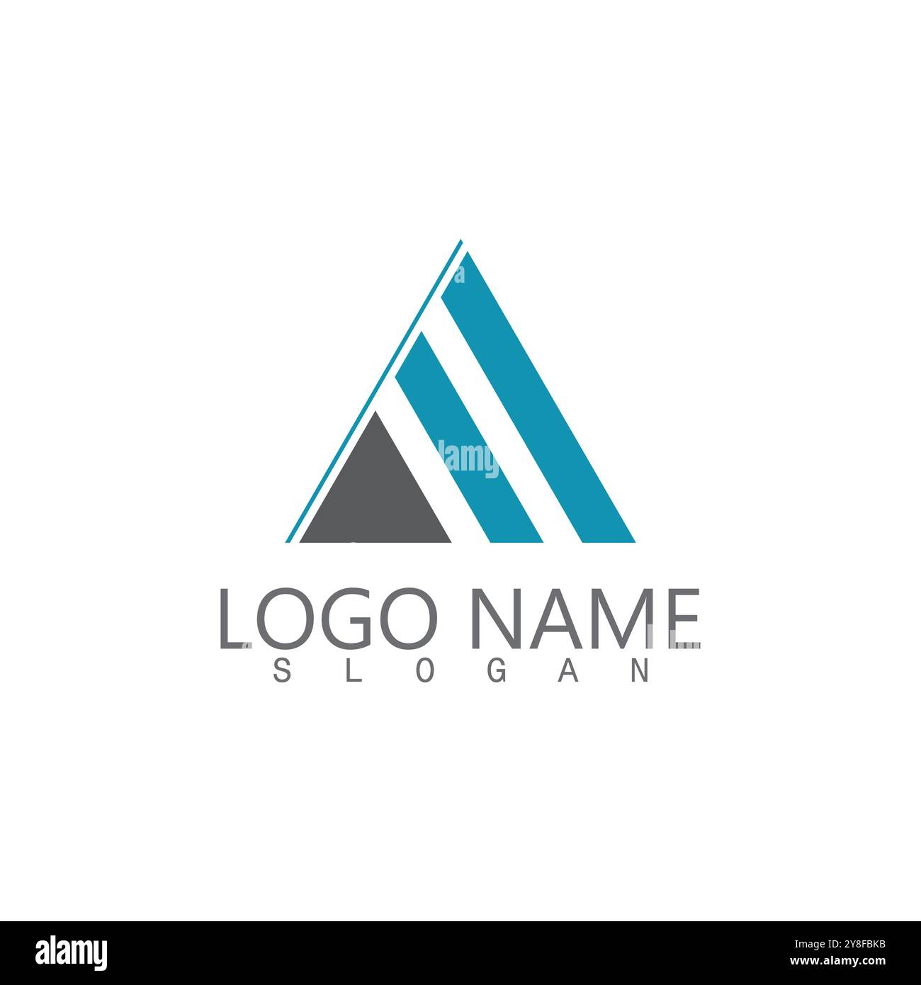 Futuristic Triangle Chain logo design inspiration Stock Vector Image ...