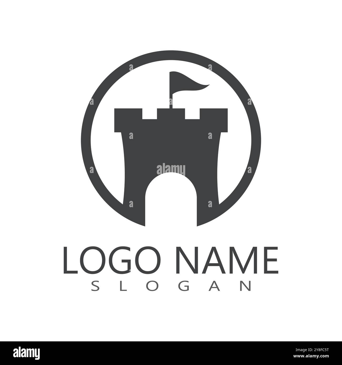 castle logo vector symbol Stock Vector Image & Art - Alamy