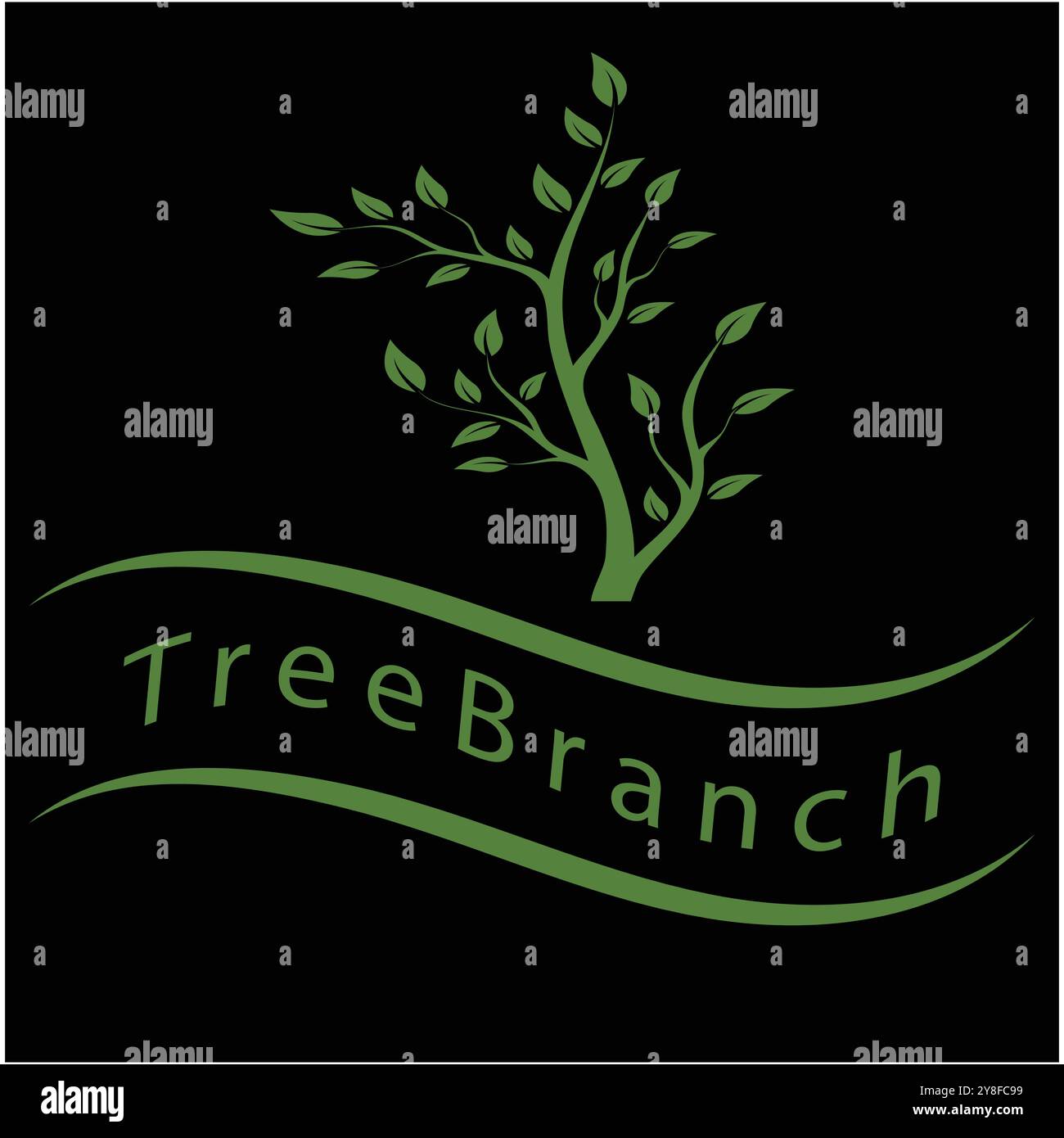 branch tree vector illustration summer clipart autumn clipart nature ...