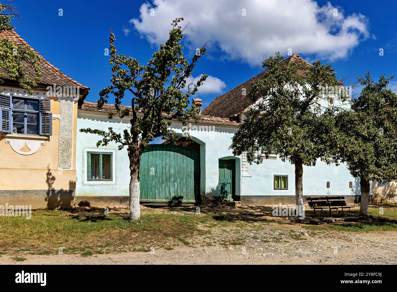 The Transylvanian Saxon Farms in Viscri Stock Photo - Alamy
