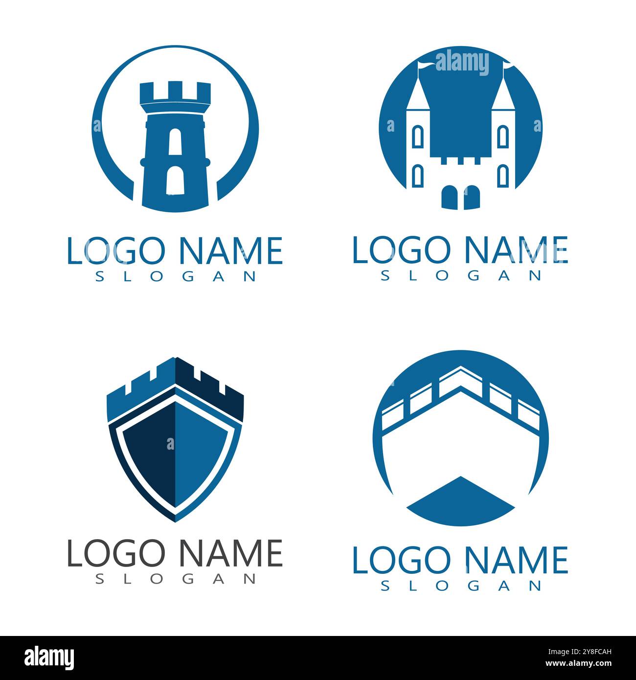 castle logo vector symbol Stock Vector Image & Art - Alamy