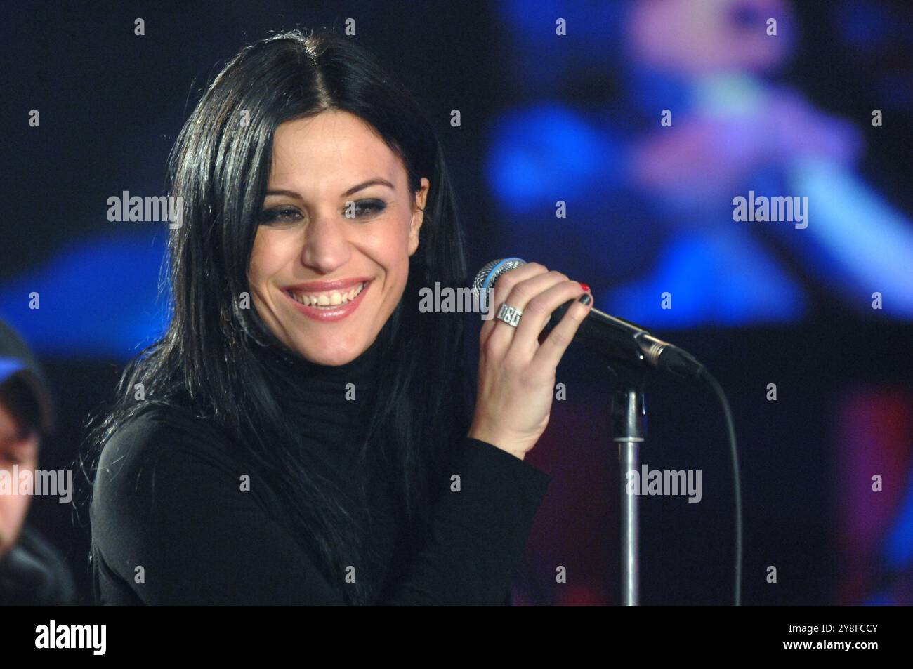Milan Italy 15/03/2008: Cristina Scabbia, singer of the Lacuna Coil ...