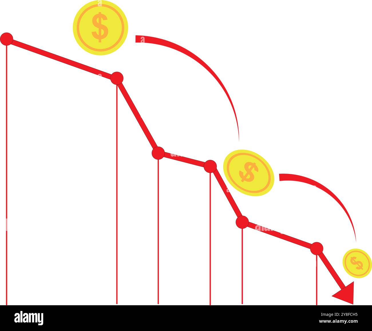 Crisis. Graphs and charts templates. Business infographics. Statistic ...