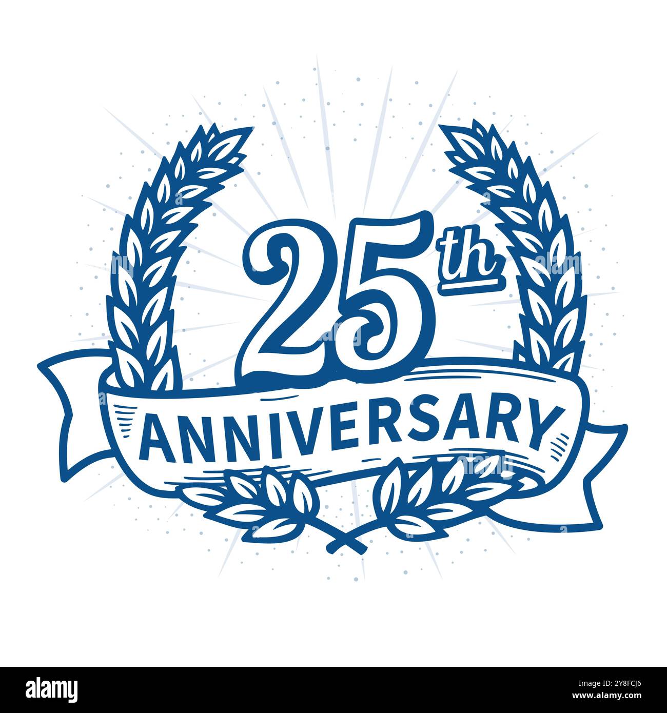 25 years anniversary celebration logotype. 25th anniversary logo ...