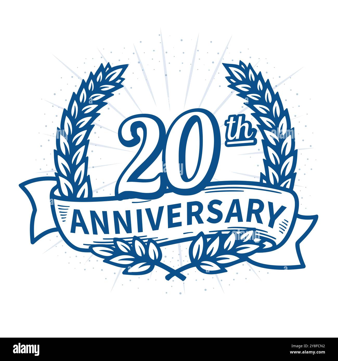 20 years anniversary celebration logotype. 20th anniversary logo ...