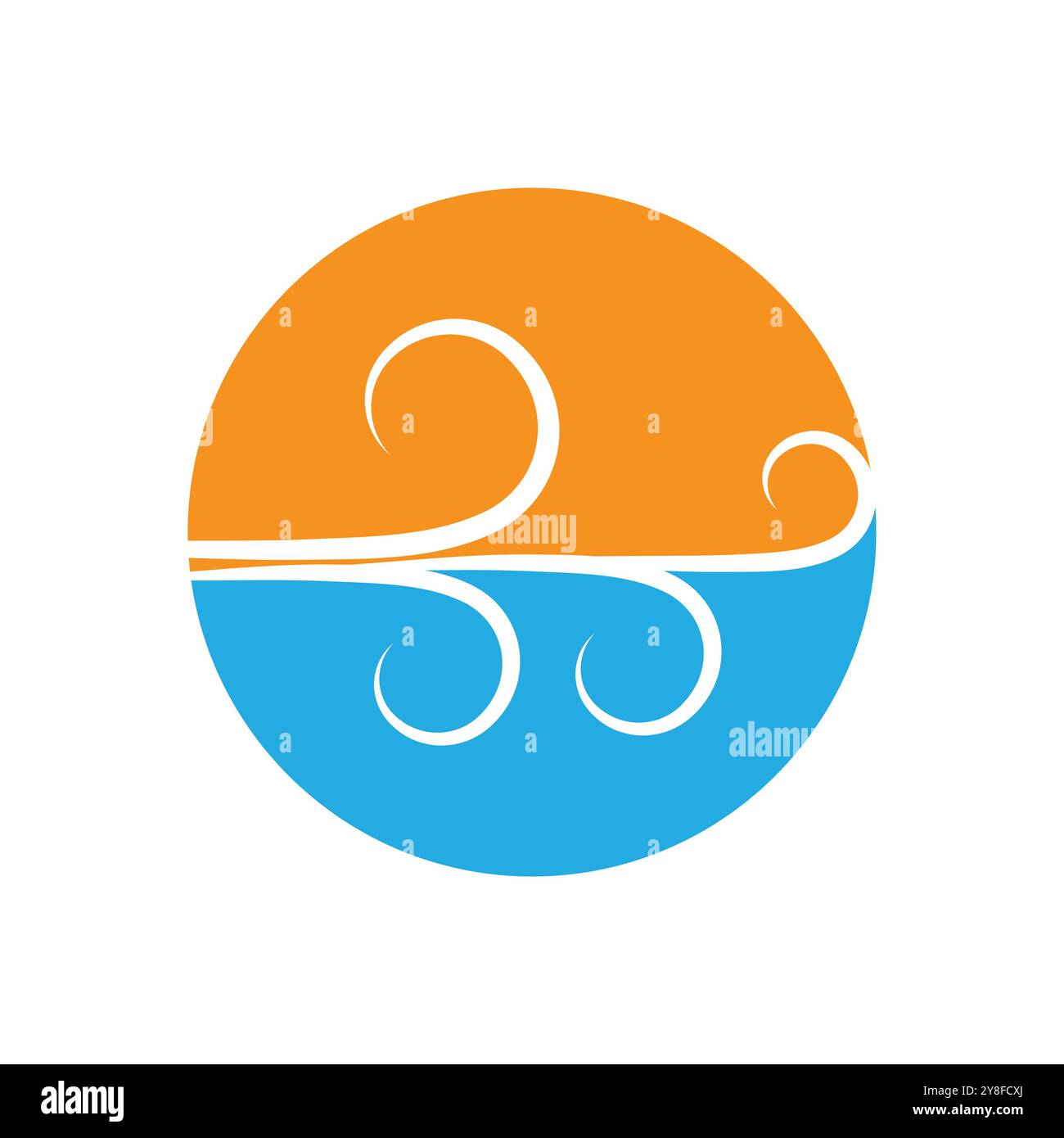 Wind icon isolated logo vector template design Stock Vector Image & Art ...
