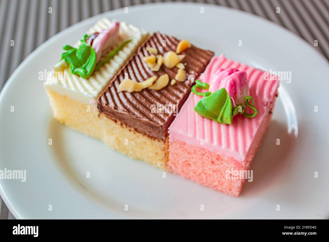 Delicious cake at restaurant in bangkok, Thailand Stock Photo - Alamy