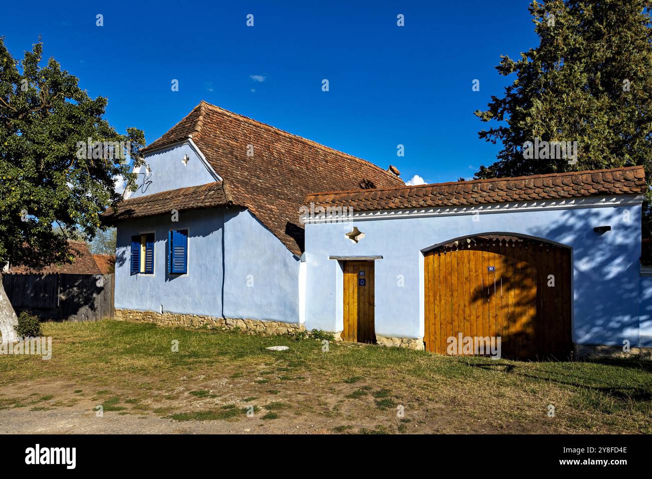 The Transylvanian Saxon Farms in Viscri Stock Photo - Alamy