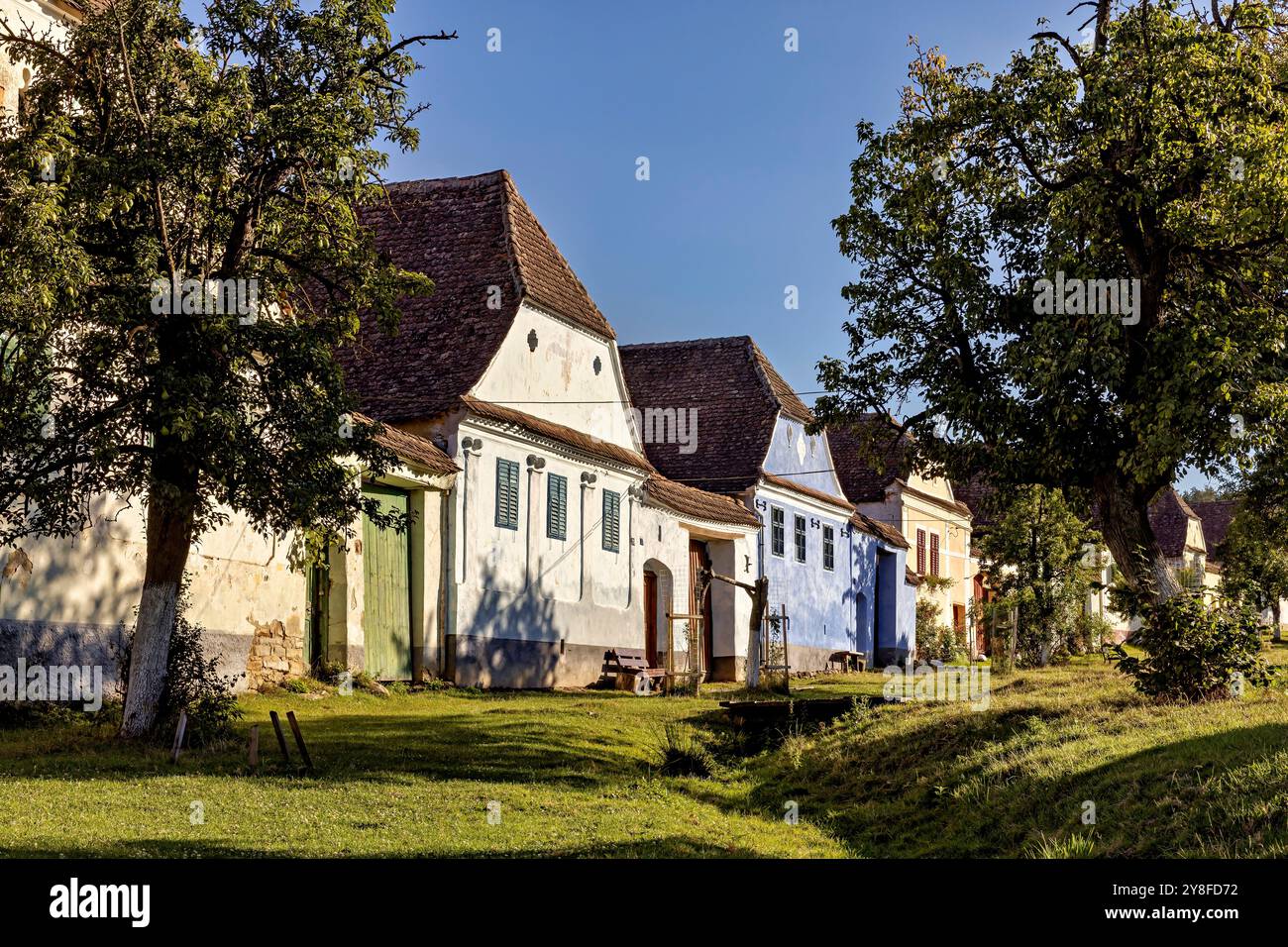 The Transylvanian Saxon Farms in Viscri Stock Photo - Alamy